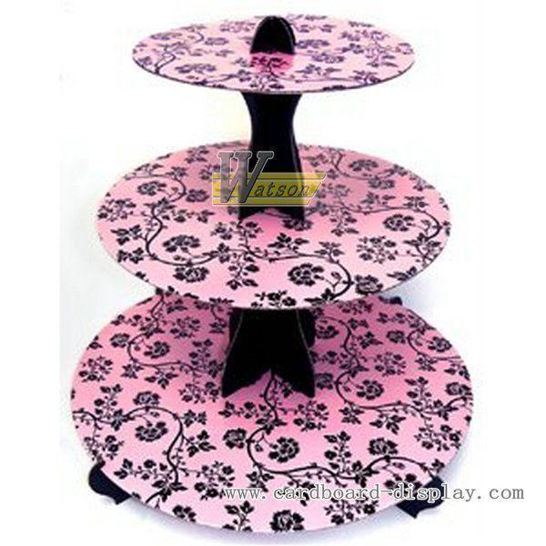 3 tiers cardboard cupcake stand,corrugated paper cupcake stand, cut ...