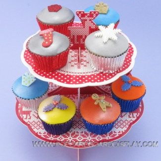 Products / Paper Cupcake Stands_custom corrugated displays,corrugated ...